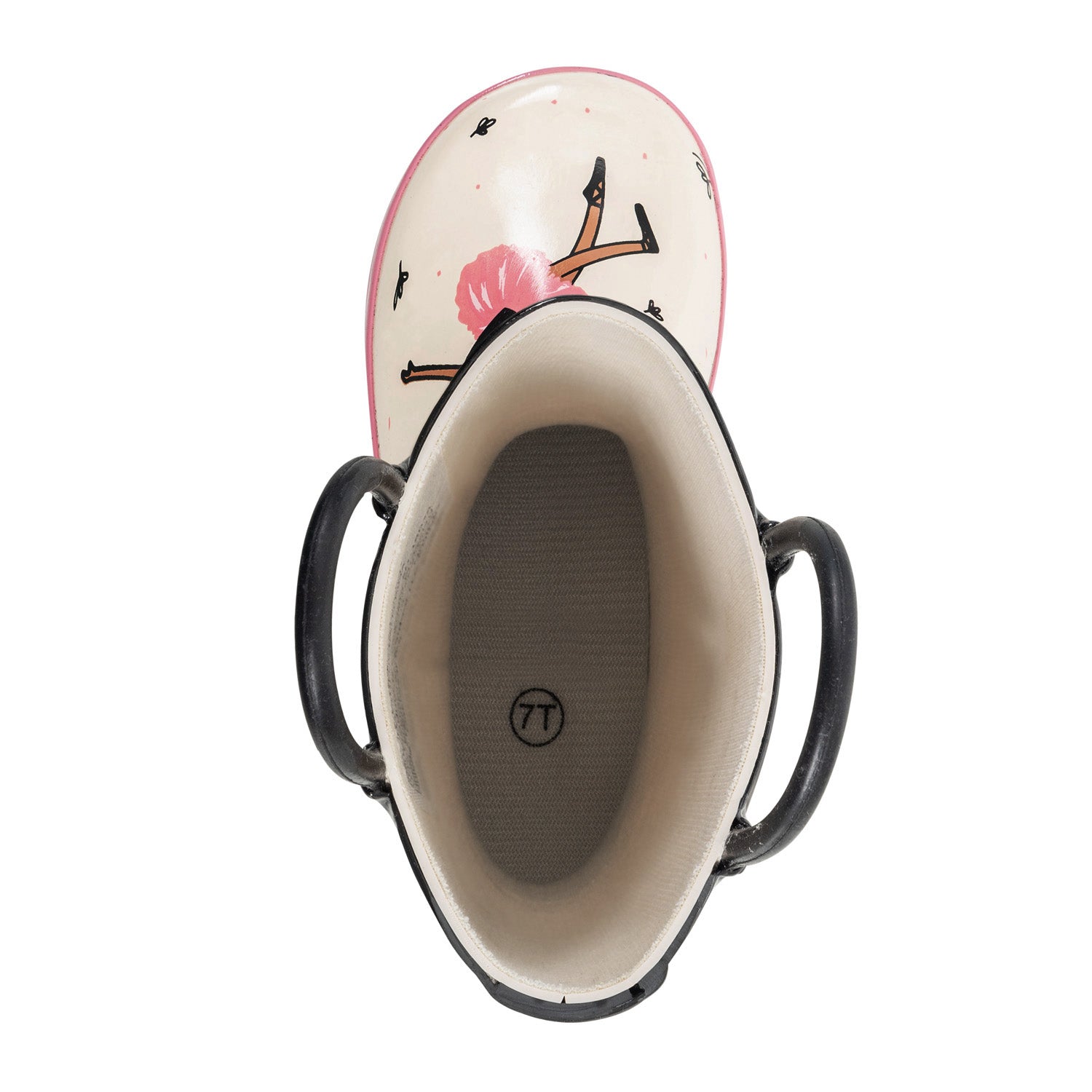 Beautiful Ballerina Loop Handle Rubber Rain Boots – OAKI