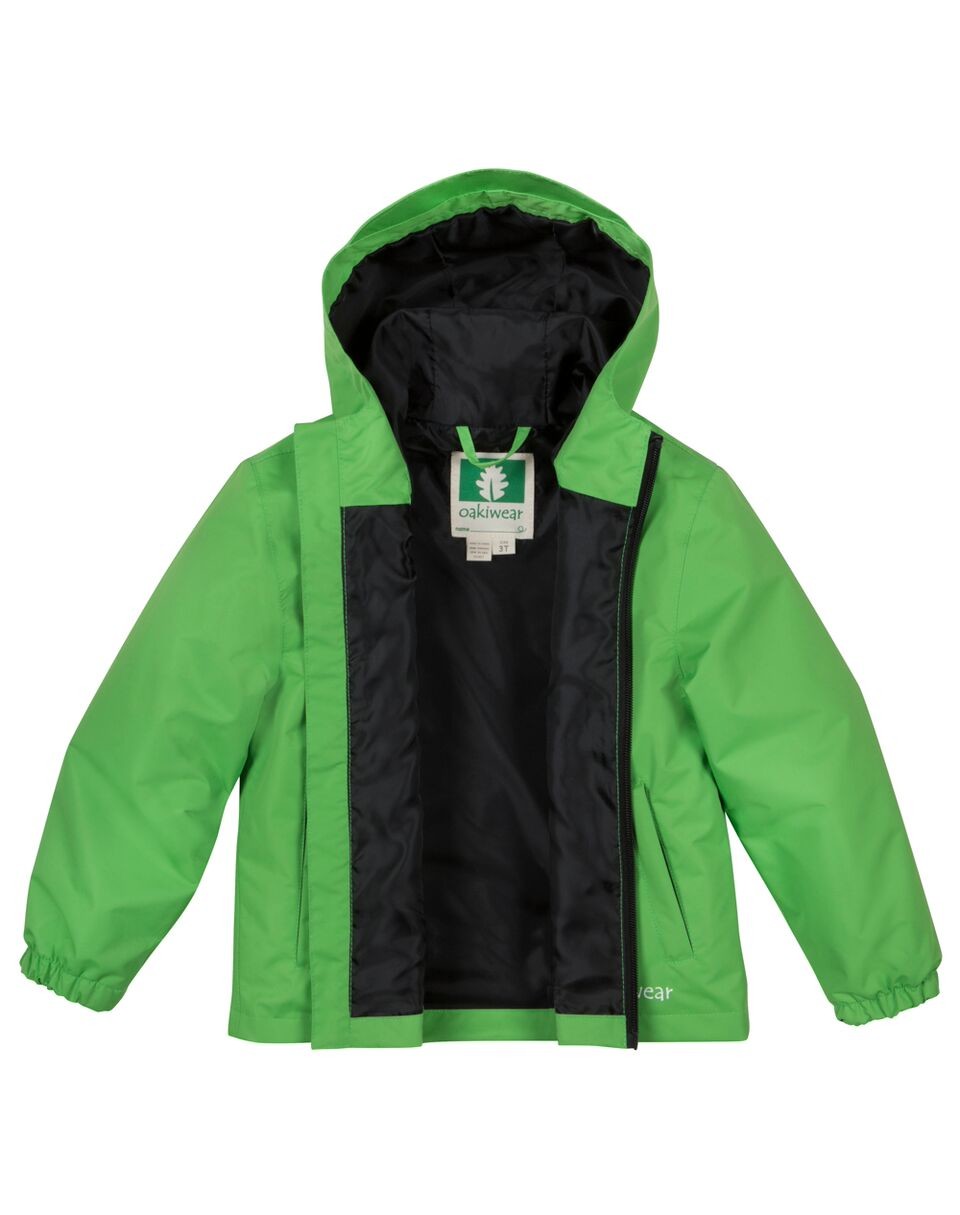 Kid's Waterproof Shell Jacket Green – Oaki
