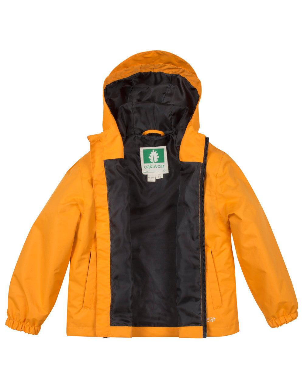 Kid's Waterproof Shell Jacket Orange – OAKI