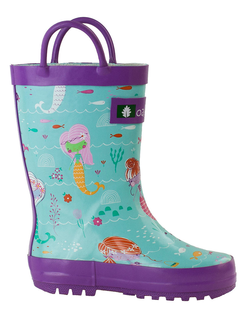 Children's Rubber Rain Boots, Mermaids – Oaki
